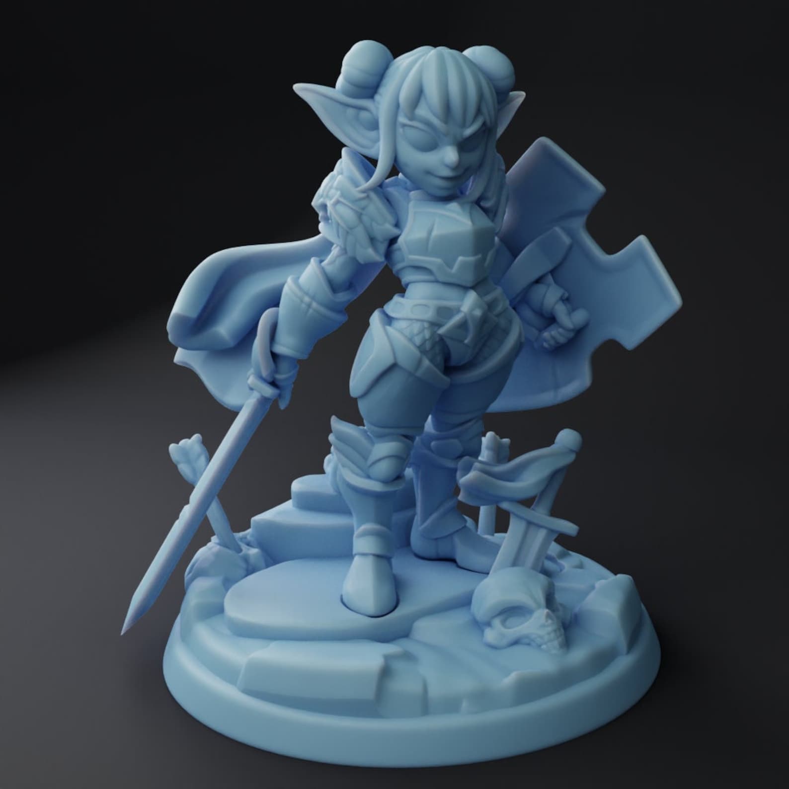 Pint Female Goblin or Gnome Paladin D&D Resin 28mm or 32mm - Etsy
