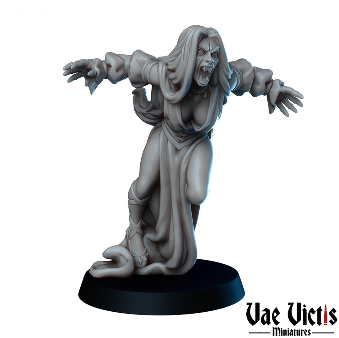 Vampire Queen 28mm Beastly D&D Resin Printed Miniature Dungeons and ...