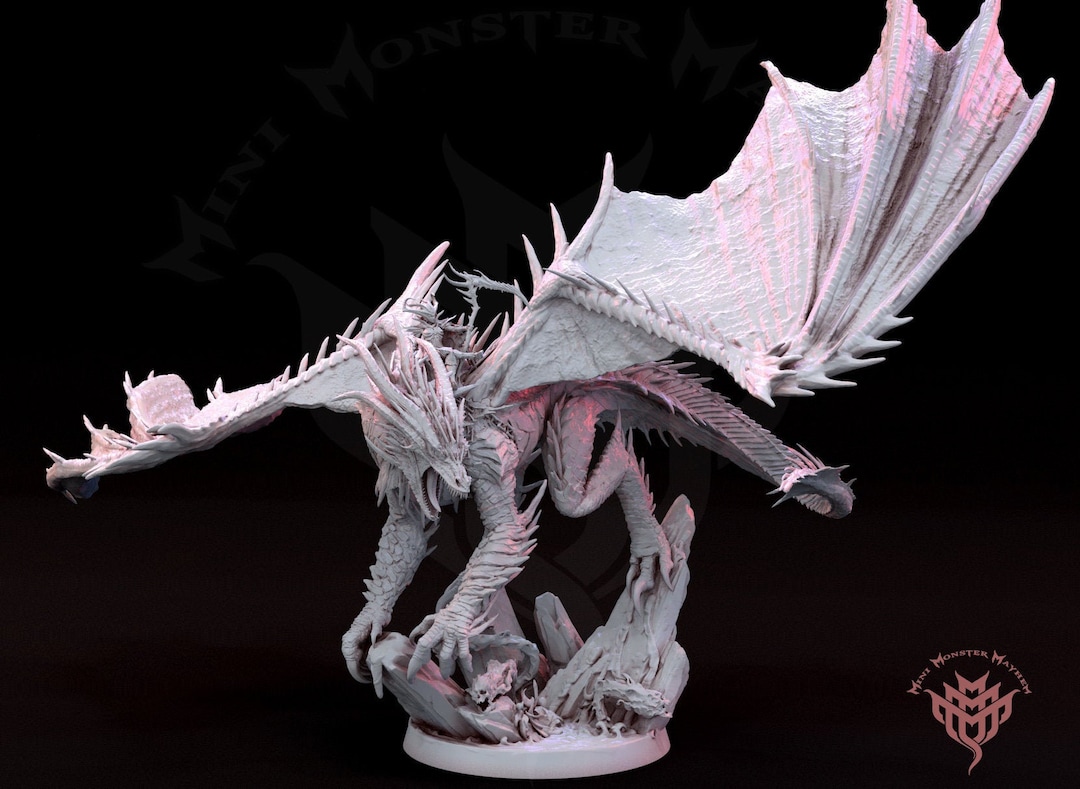 Inferno Red Dragon Rider 28mm 3D Resin Printed Miniature Dungeons and ...