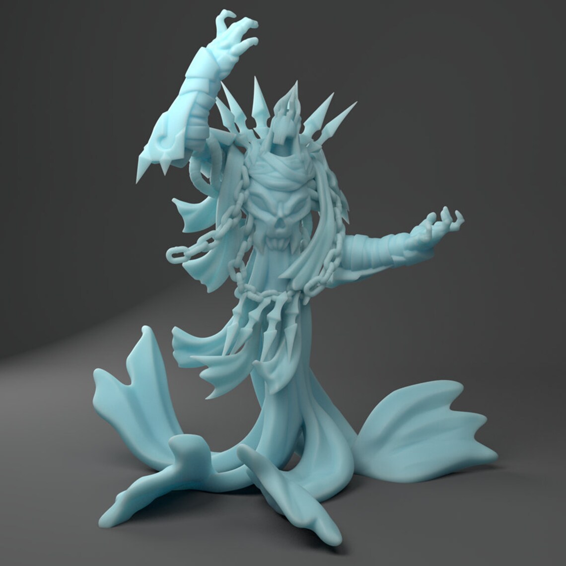 Lich Undead Wizard Spell Jammer D&D 3D Resin Printed 28mm - Etsy