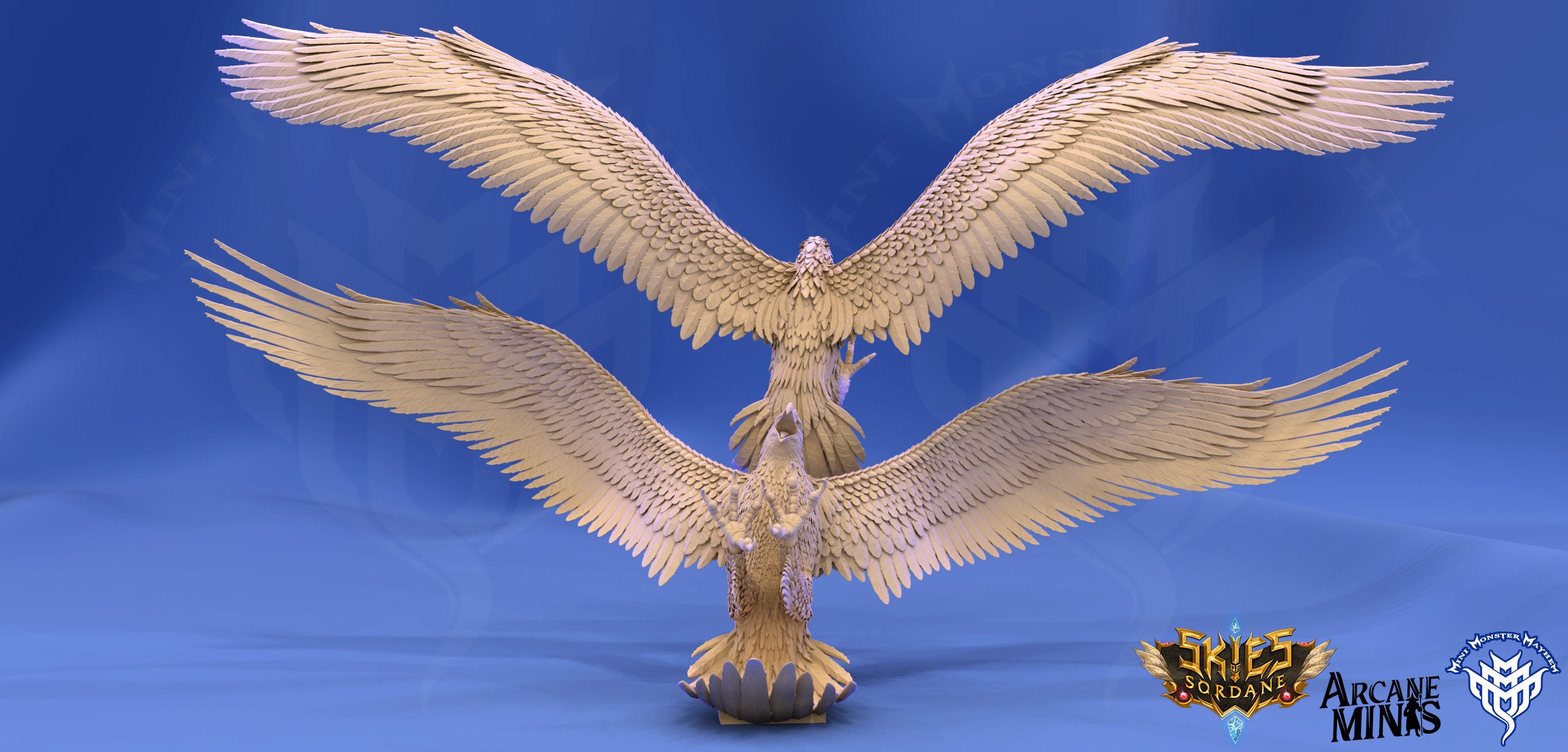 Gargantuan Roc Printed 3D Resin 28mm Miniatures D&D Dungeons - Etsy