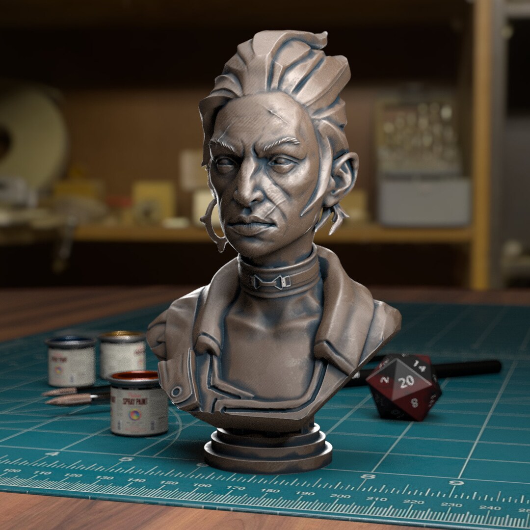 Dishonored Woman Bust Resin Minis D&D Dungeons and Dragons Pathfinder ...