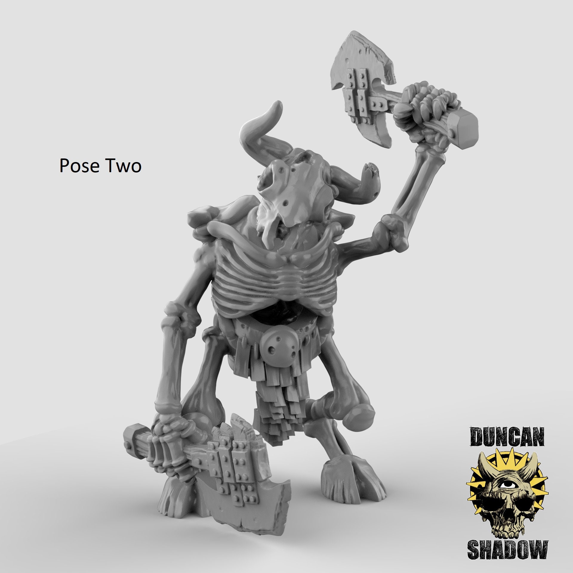 Undead Skeleton Minotaur Monster Minis 28mm Resin Miniatures - Etsy