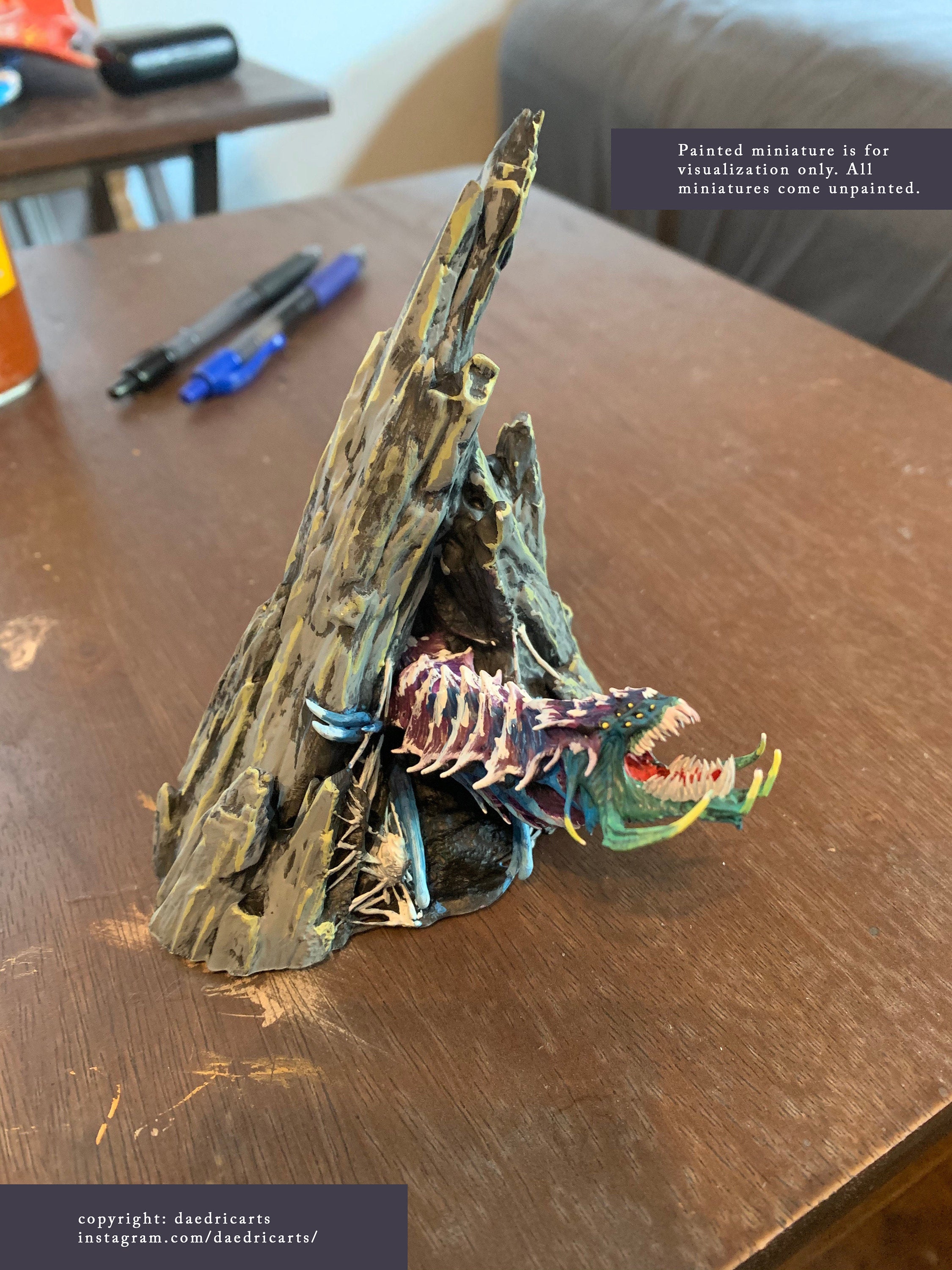 Insectoid Dragon Huge 3D Resin Printed Miniatures Dungeons - Etsy