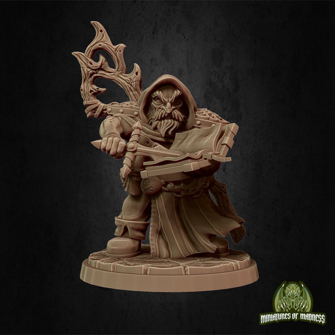 Dwarven Transmuter Sonus Staff 28mm / 32mm D&D 3D Resin Printed ...