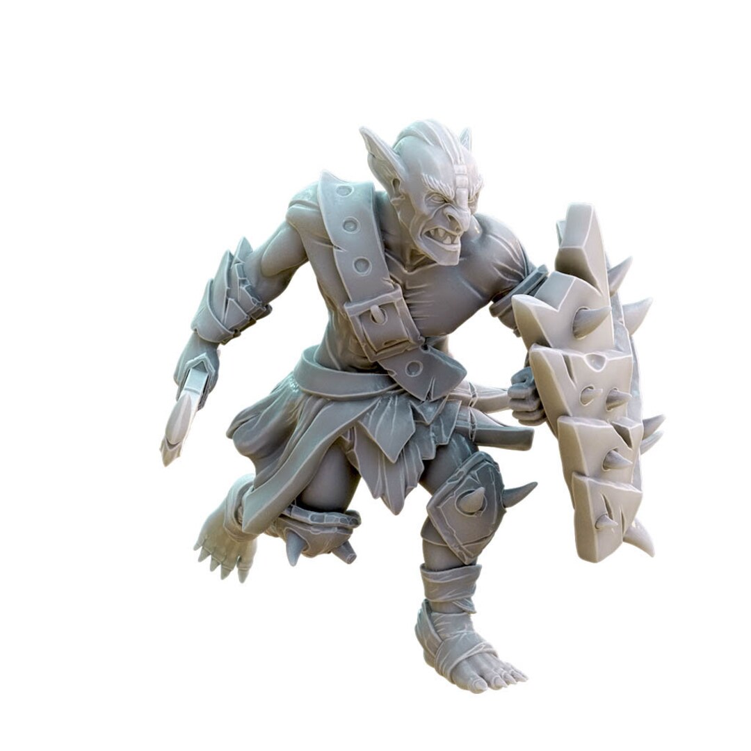 Goblin Warrior D&D Mini Resin 28mm or 32mm Miniature Dungeons and ...