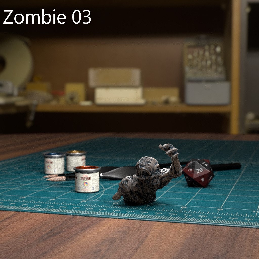 Zombie Horde Monster Pack 28mm 32mm Resin Minis D&D Dungeons and ...