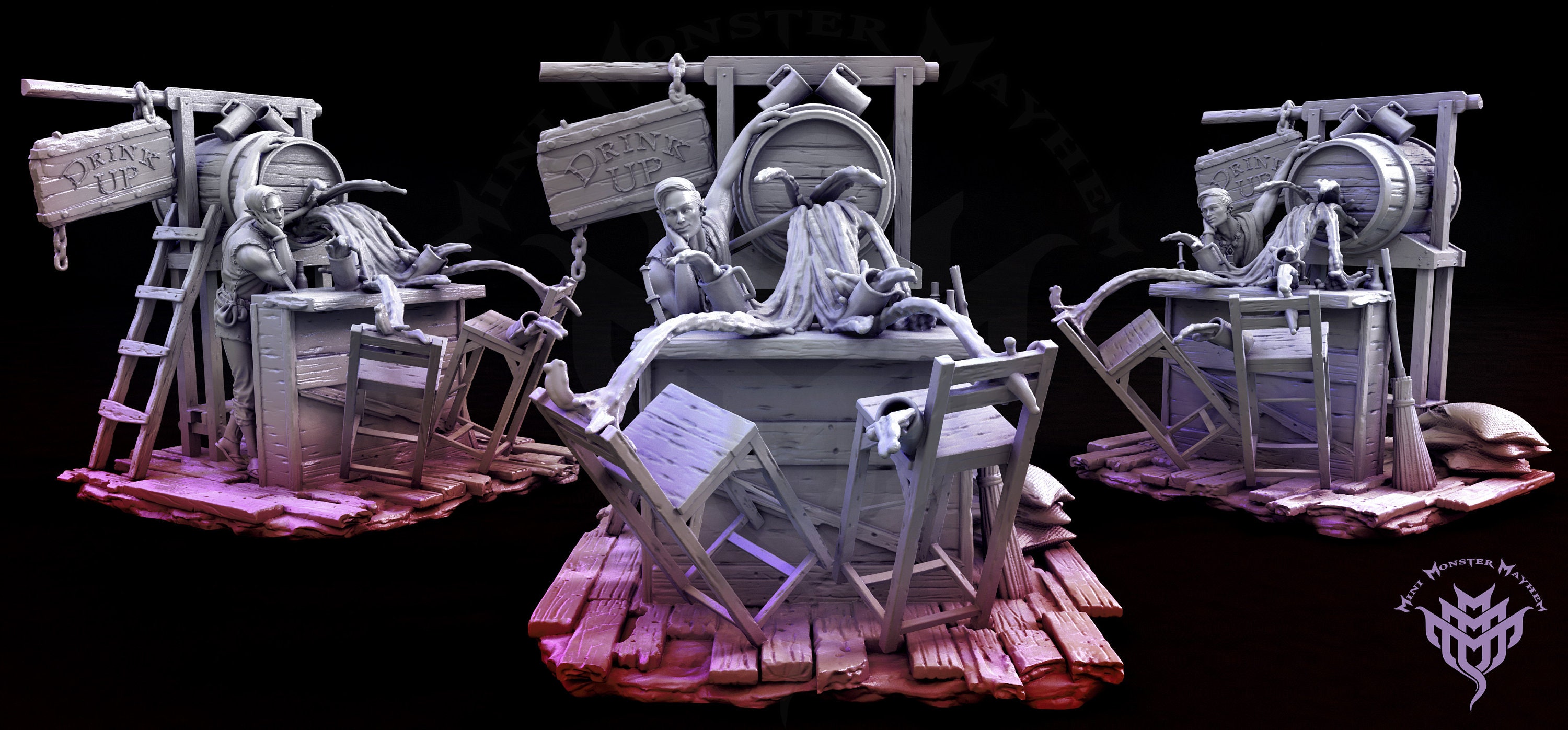 Corrupted Barkeep / Bar Lovecraftian Horror D&D 3D Resin - Etsy