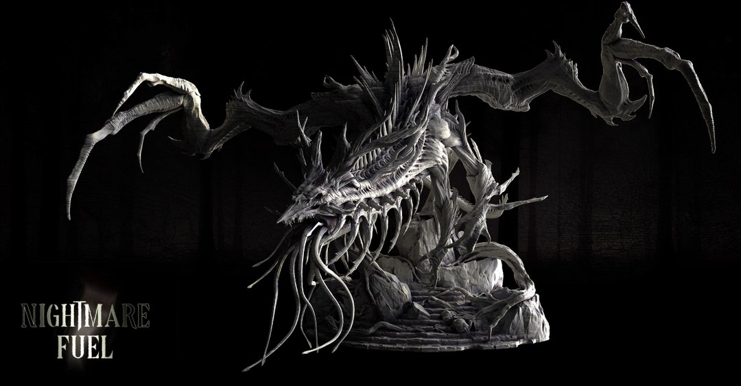 Master Wendigo Gargantuan Nightmare Fuel 28mm 32mm D&D Resin Miniature ...