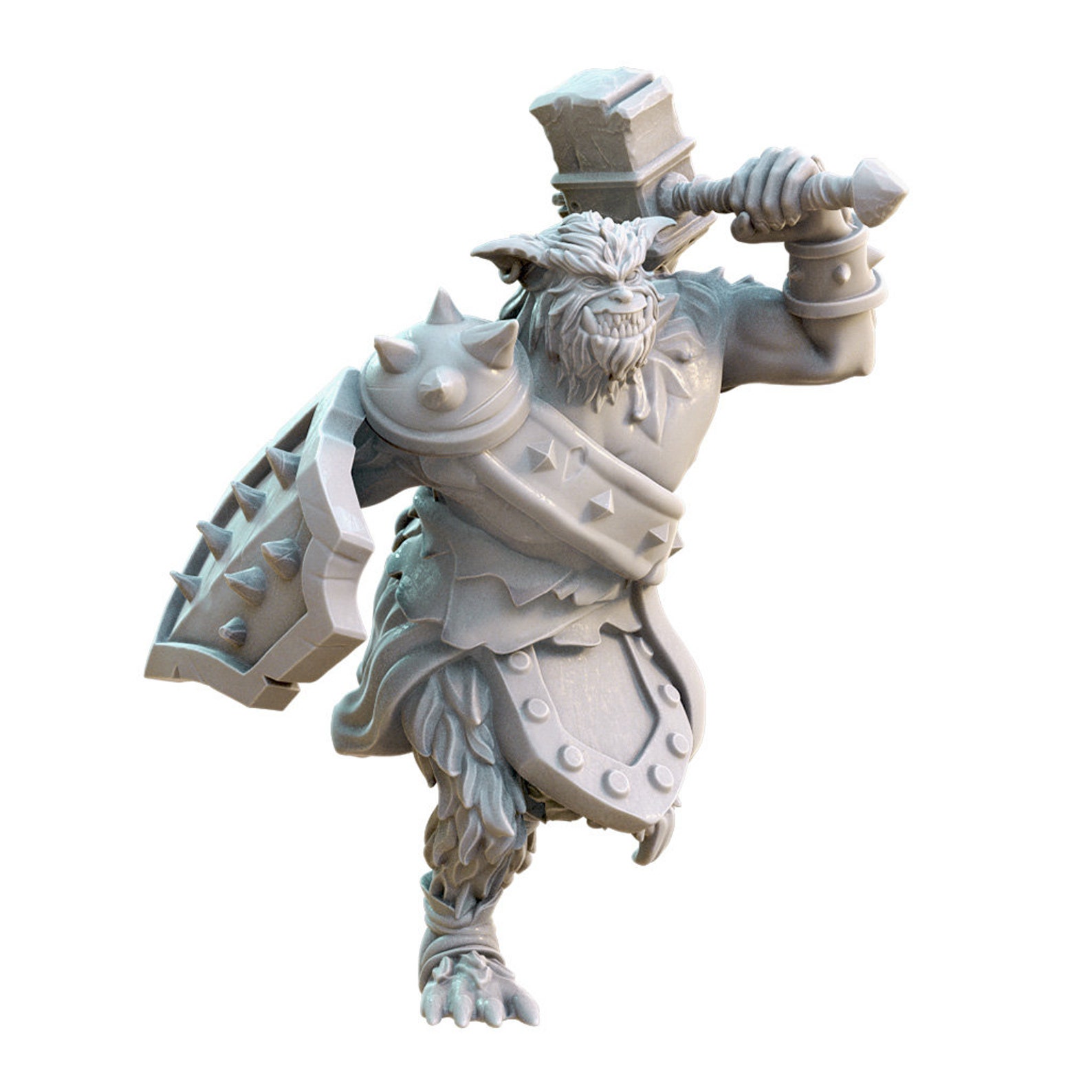 Bugbear Warrior D&D Mini Resin 28mm 32mm Miniature Dungeons - Etsy