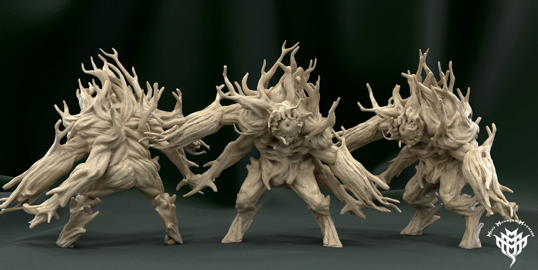 Plant Monster Large Cursed Splinter 28mm 3D Resin Printed D&D Miniature ...