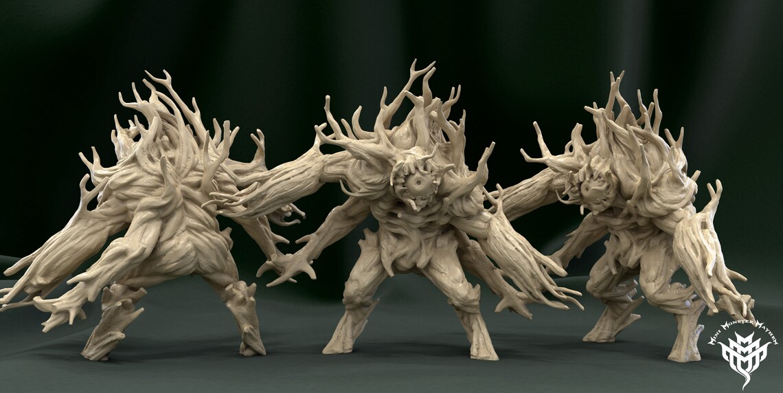 Plant Monster Large Cursed Splinter 28mm 3D Resin Printed D&D Miniature ...
