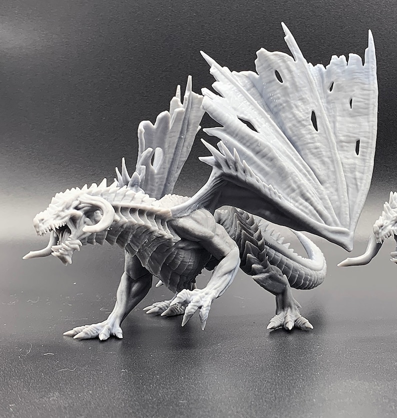 Black Dragon Huge 3D Resin Printed Miniatures Dungeons and - Etsy