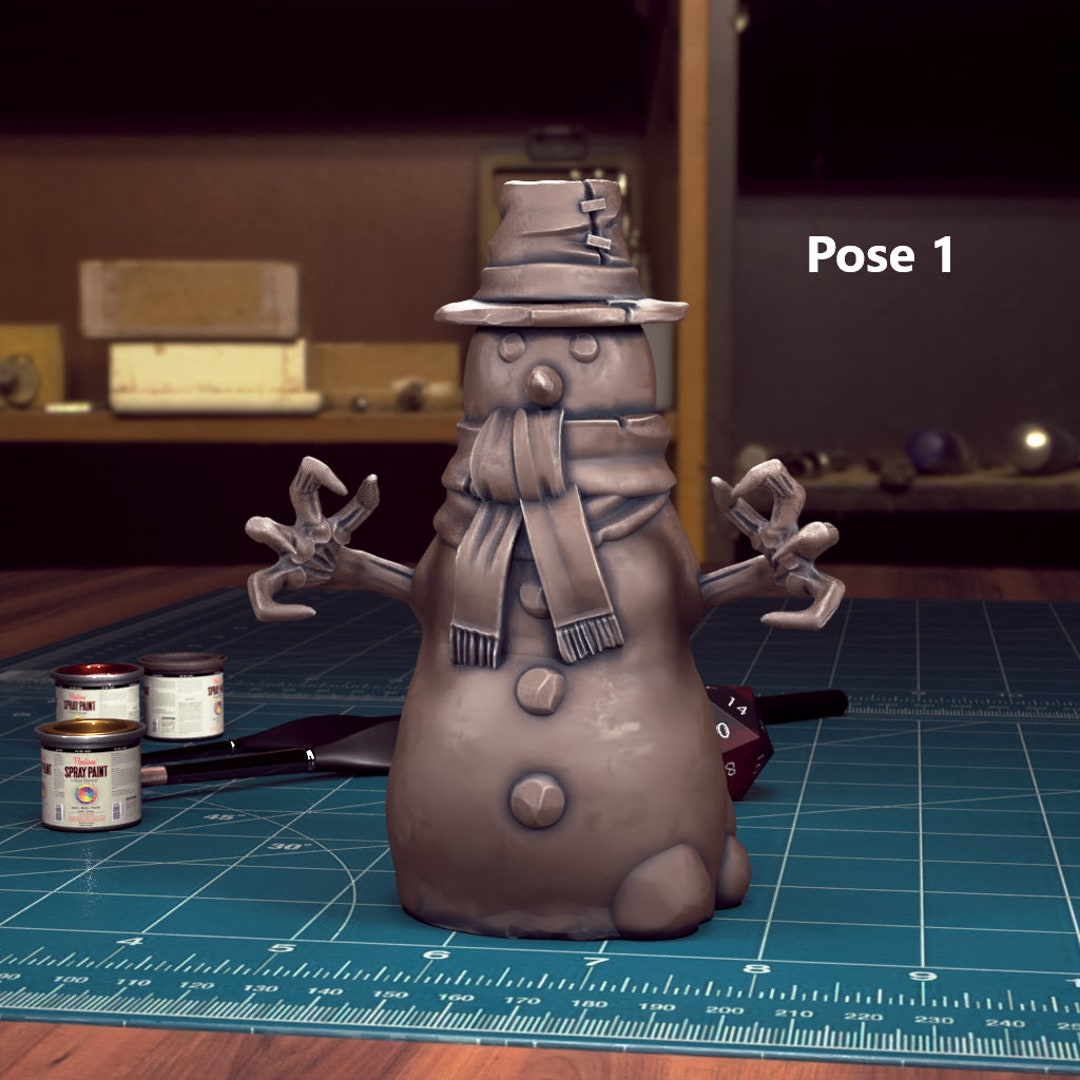 Snowmen 28mm or 32mm D&D Resin Miniature Dungeons and Dragons ...