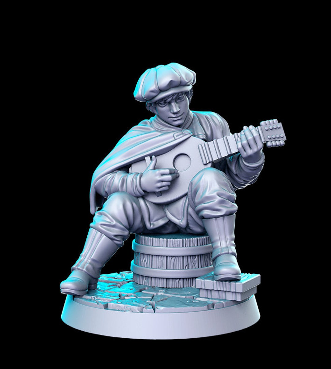 Forley Pickpocket Bard D&D 3D Resin Printed 32mm / 28mm Mini Dungeons ...