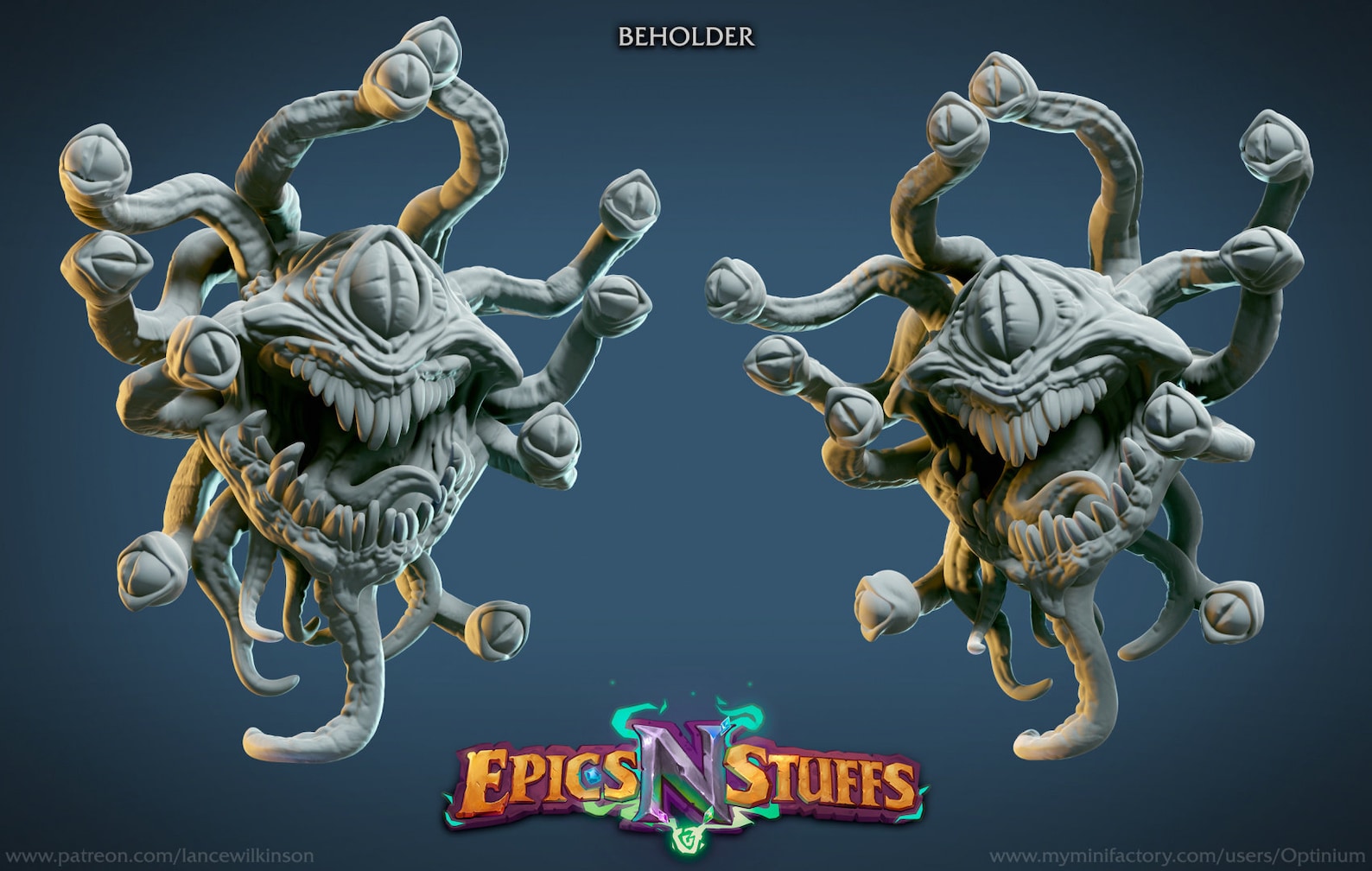 Beholder Eye Tyrant Large Aberration D&D Miniature Dungeons | Etsy