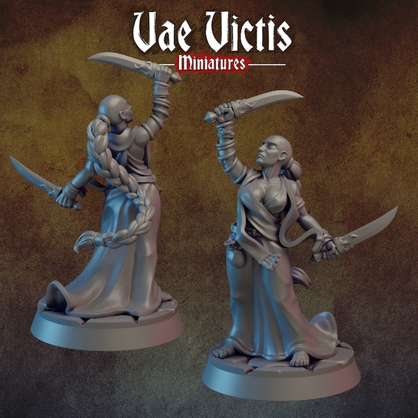 Female Monk Miniatures - Etsy