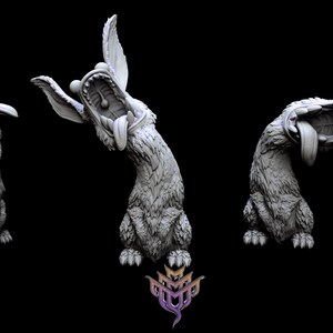 Cottontail Menace Rabbit Monster WTF is THAT Mini Resin Miniatures D&D ...
