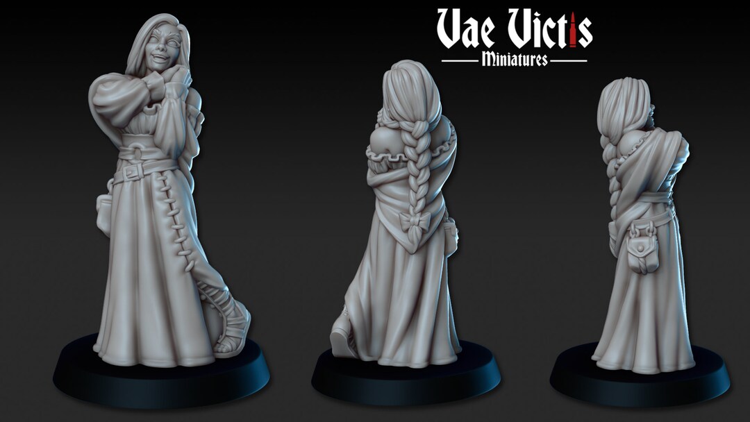 Groupie Girl / Princess NPC 28mm D&D 3D Resin Printed Miniature ...