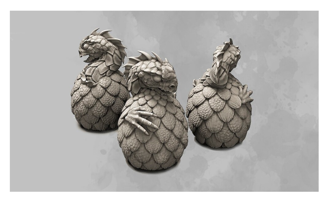 Small Dragon Egg Hatchlings - Dungeons and Dragons Pathfinder Tabletop ...