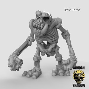 Undead Skeleton Rock Trolls Monster Minis 28mm Resin Miniatures ...