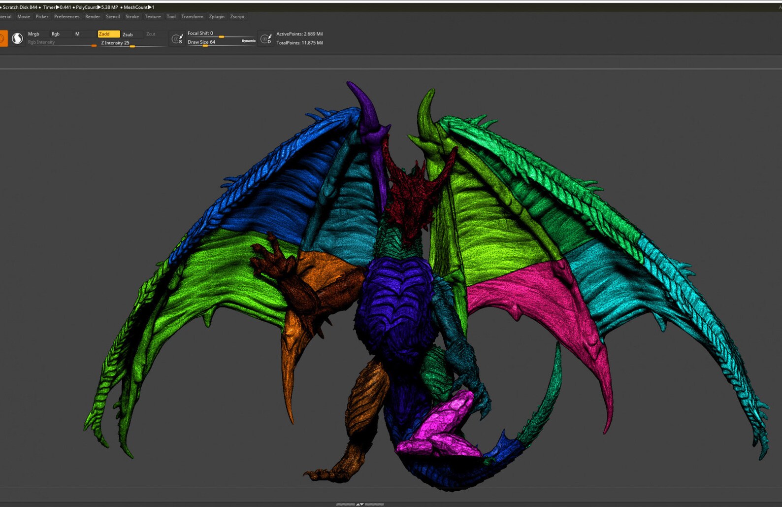 Red Dragon Gargantuan Huge Large and Medium Sizes 3D Resin Printed ...