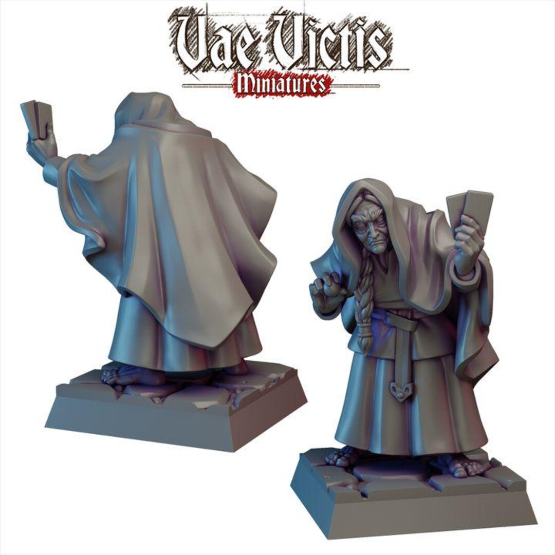 Old Hag Fortune Teller D&D Resin 28mm or 32mm Miniature Dungeons and ...