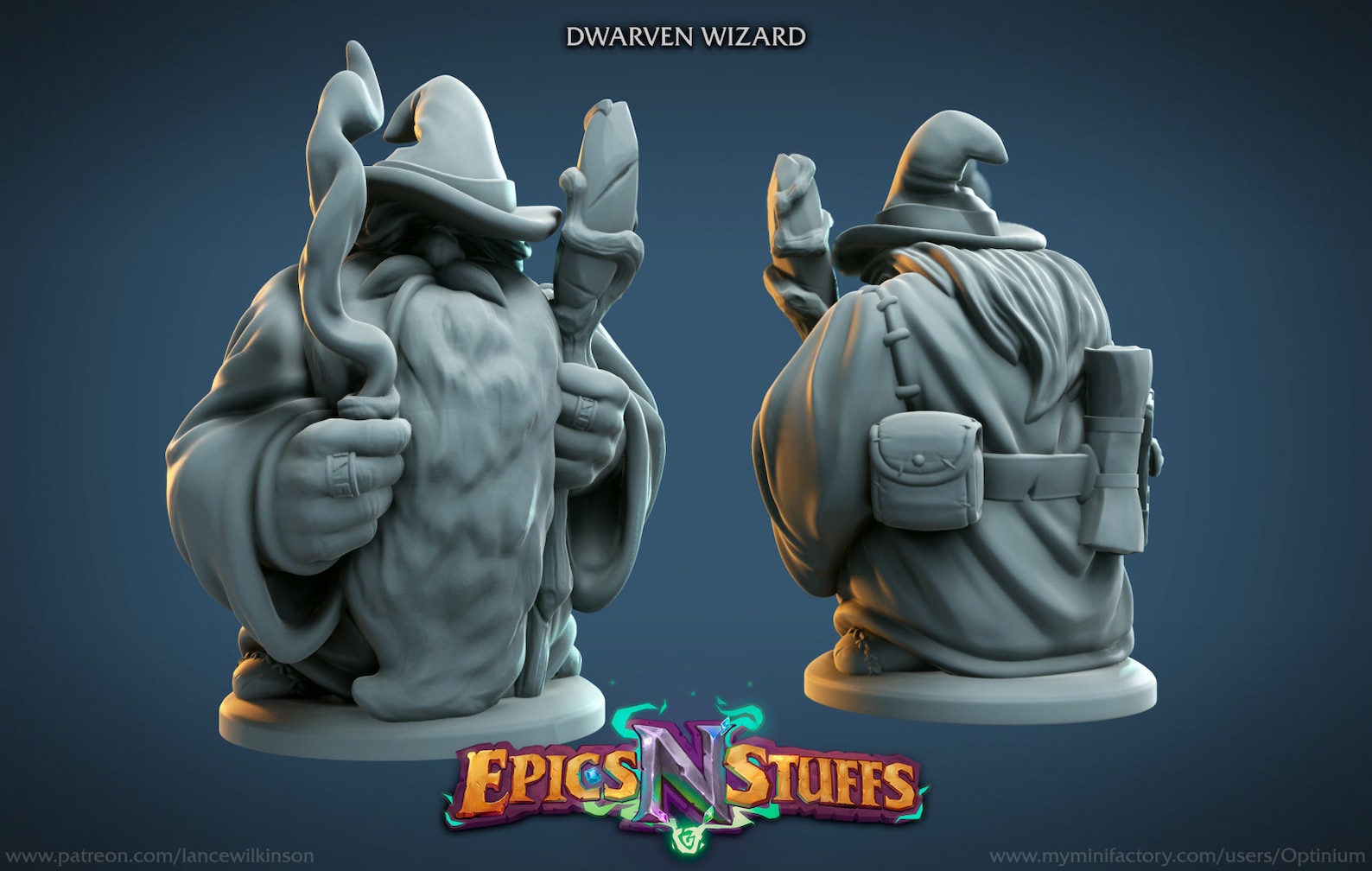 Dwarven Wizard 28mm or 32mm 3D Resin D&D Miniature Dungeons - Etsy