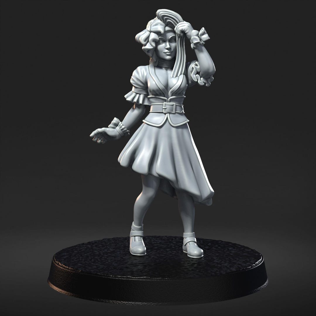 Ruby Beautiful Feminine Actress Lady 28mm 32mm D&D Resin Animated Video ...