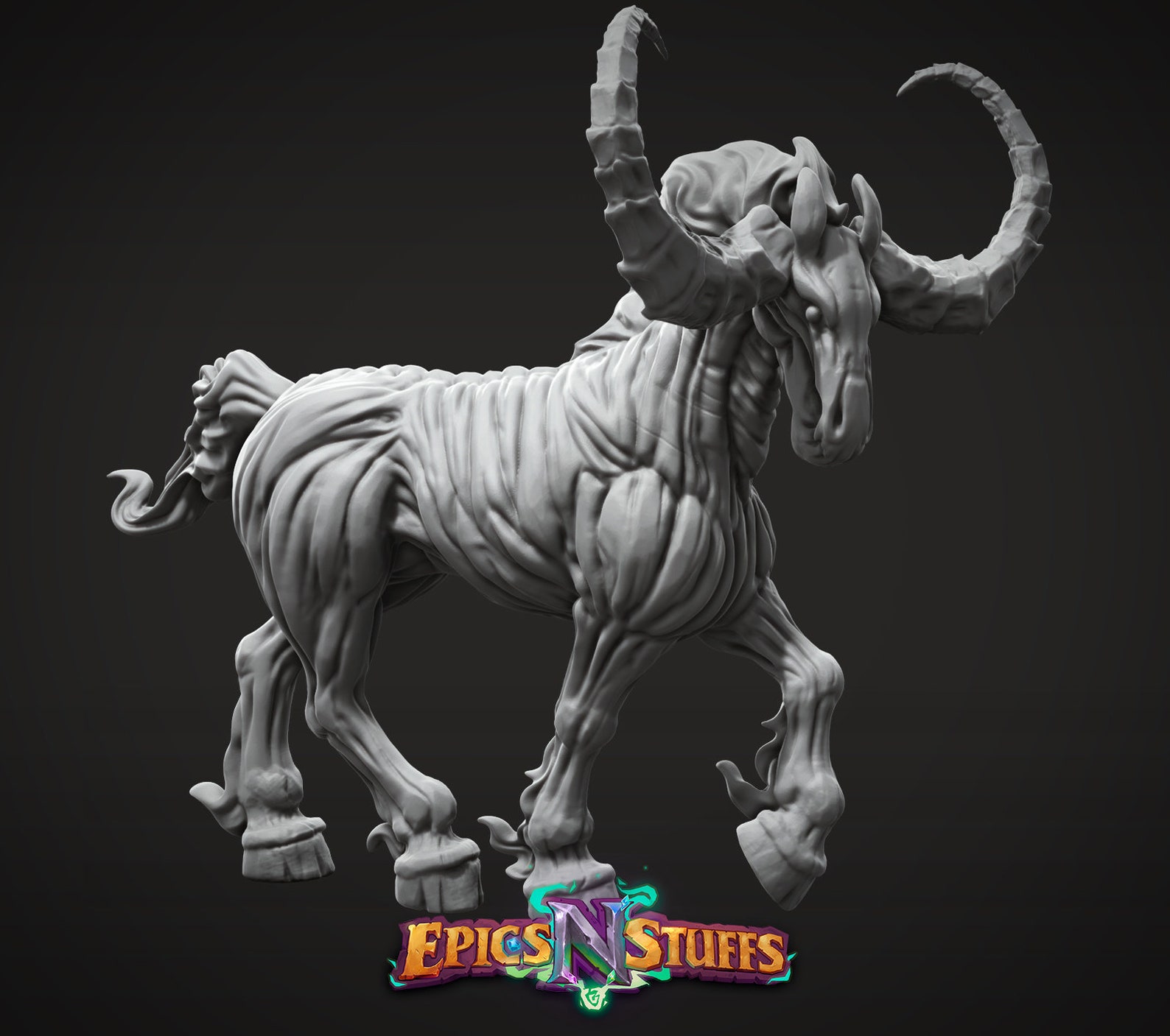 Dread Steed Undead Horse Mount 28mm Scale 3D Miniature D&D Dungeons and ...