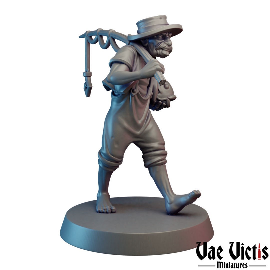 Fisherman Old Man NPC 28mm 32mm D&D Resin Miniature Dungeons - Etsy