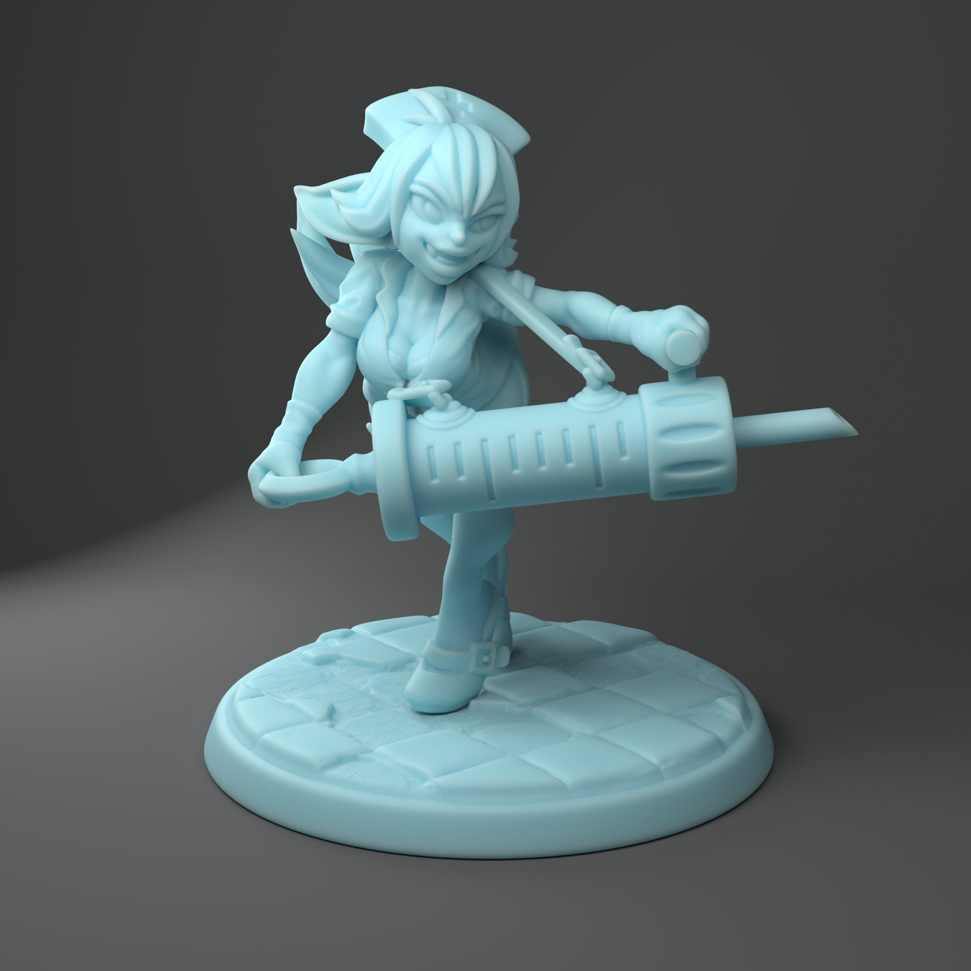 Needles the Goblin Nurse SFW and NSFW Pinup Model D&D Resin 28mm 32mm ...