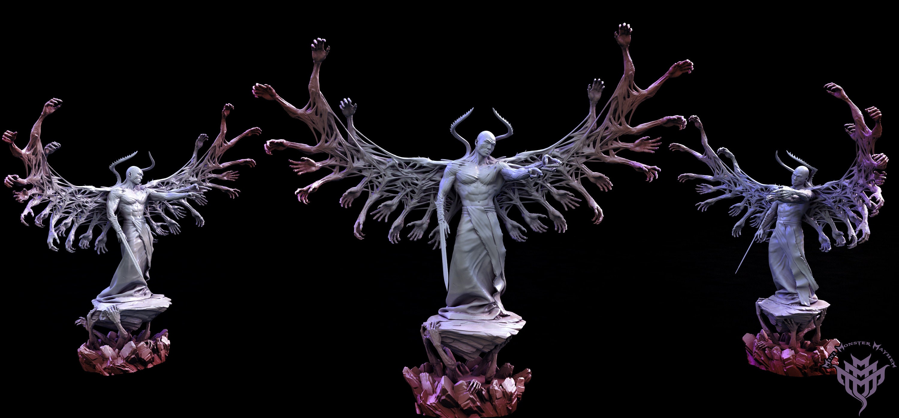 Corrupted Celestial Lovecraftian Hand Wing Angel 3D Resin - Etsy