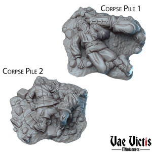 Corpses / Dead Body Scatter 28mm 32mm Resin Print Miniature Dungeons ...