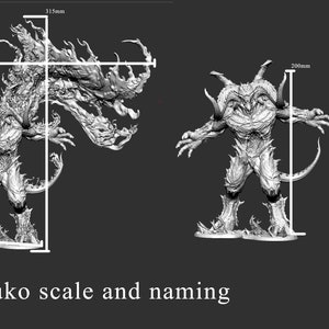 Balrog Valarauko Fire Smoke Devil Resin Miniature D&D Dungeons and ...