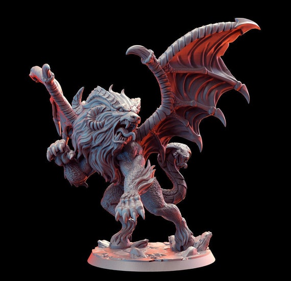 Jordian Chimera Light in the Dark D&D 3D Resin Printed 32mm - Etsy Canada