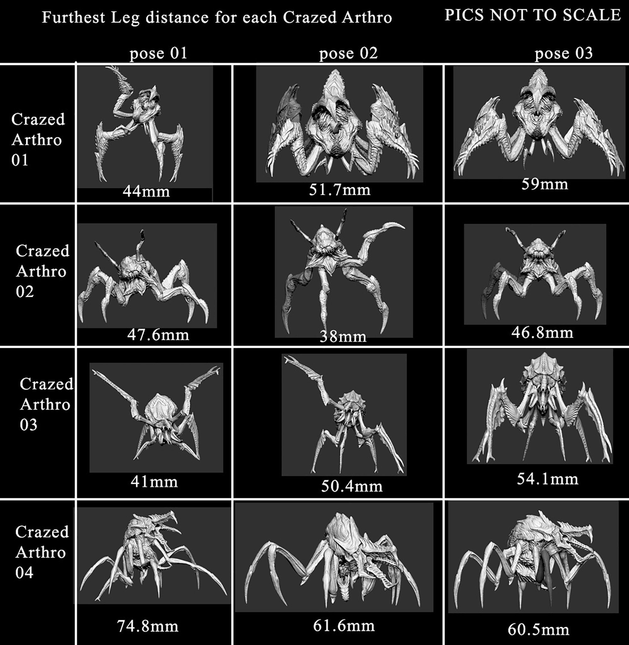Crazed Arthropod Resin Miniatures - Dungeons and Dragons, Pathfinder ...