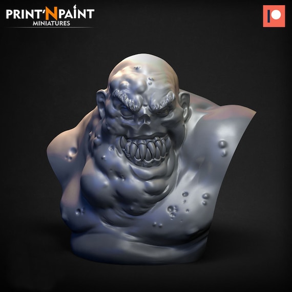 Rotten Abomination Undead Bust Resin Printed Dungeons and | Etsy