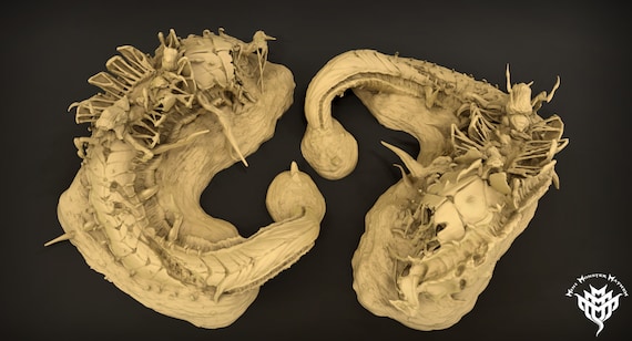 Earth Tremor Worm Corpse D&D 3D Printed Resin Miniature - Etsy