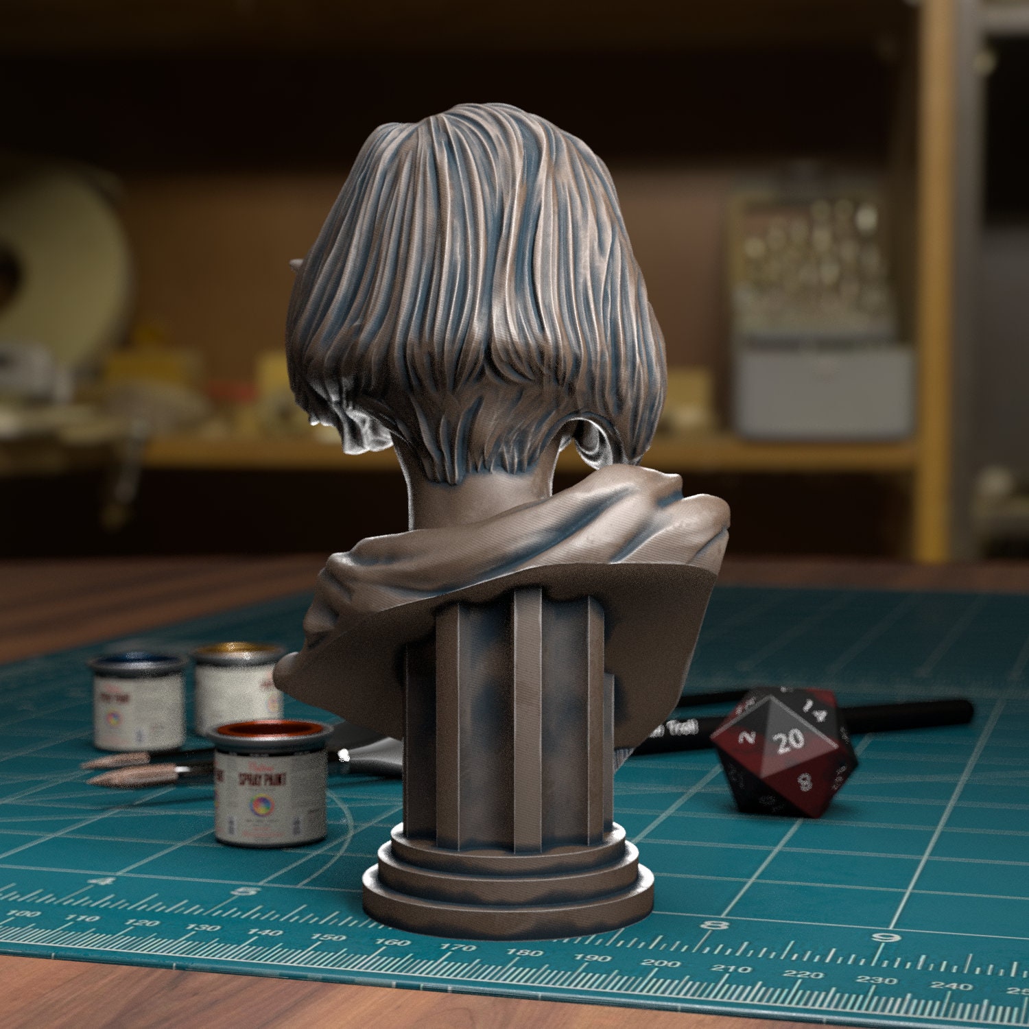 Girl Bob Haircut Rogue Bust Resin Minis D&D Dungeons and - Etsy