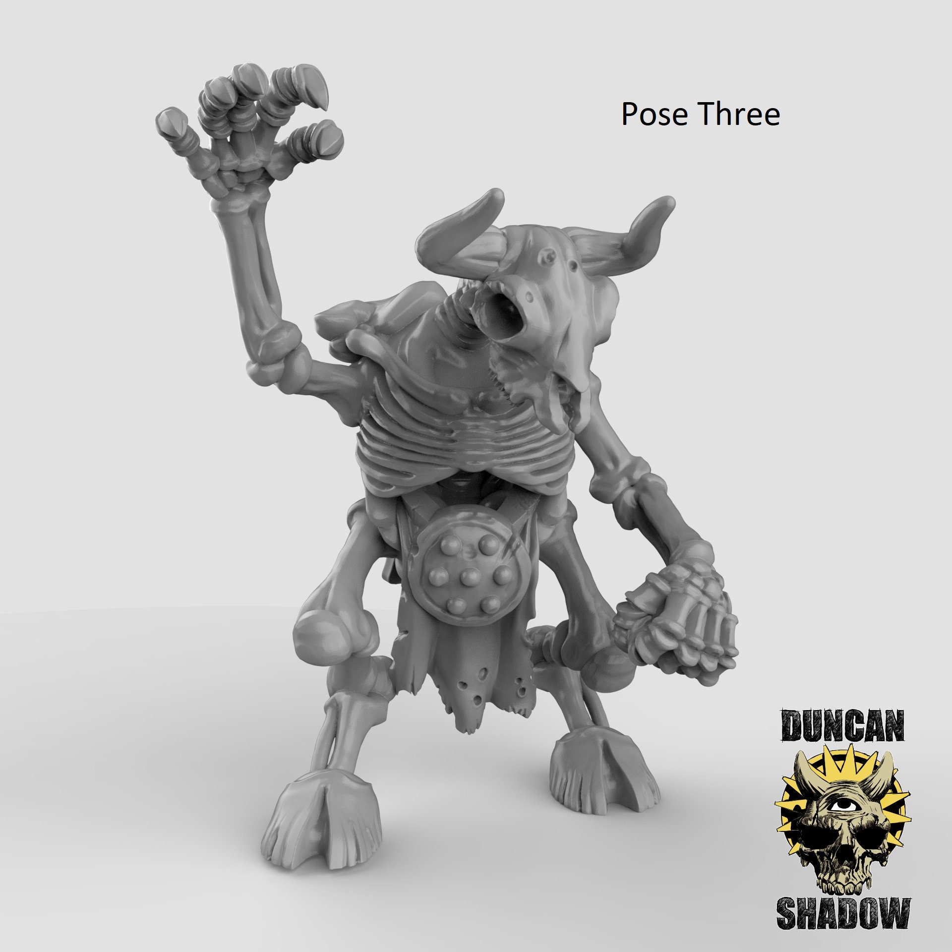 Undead Skeleton Minotaur Monster Minis 28mm Resin Miniatures for ...