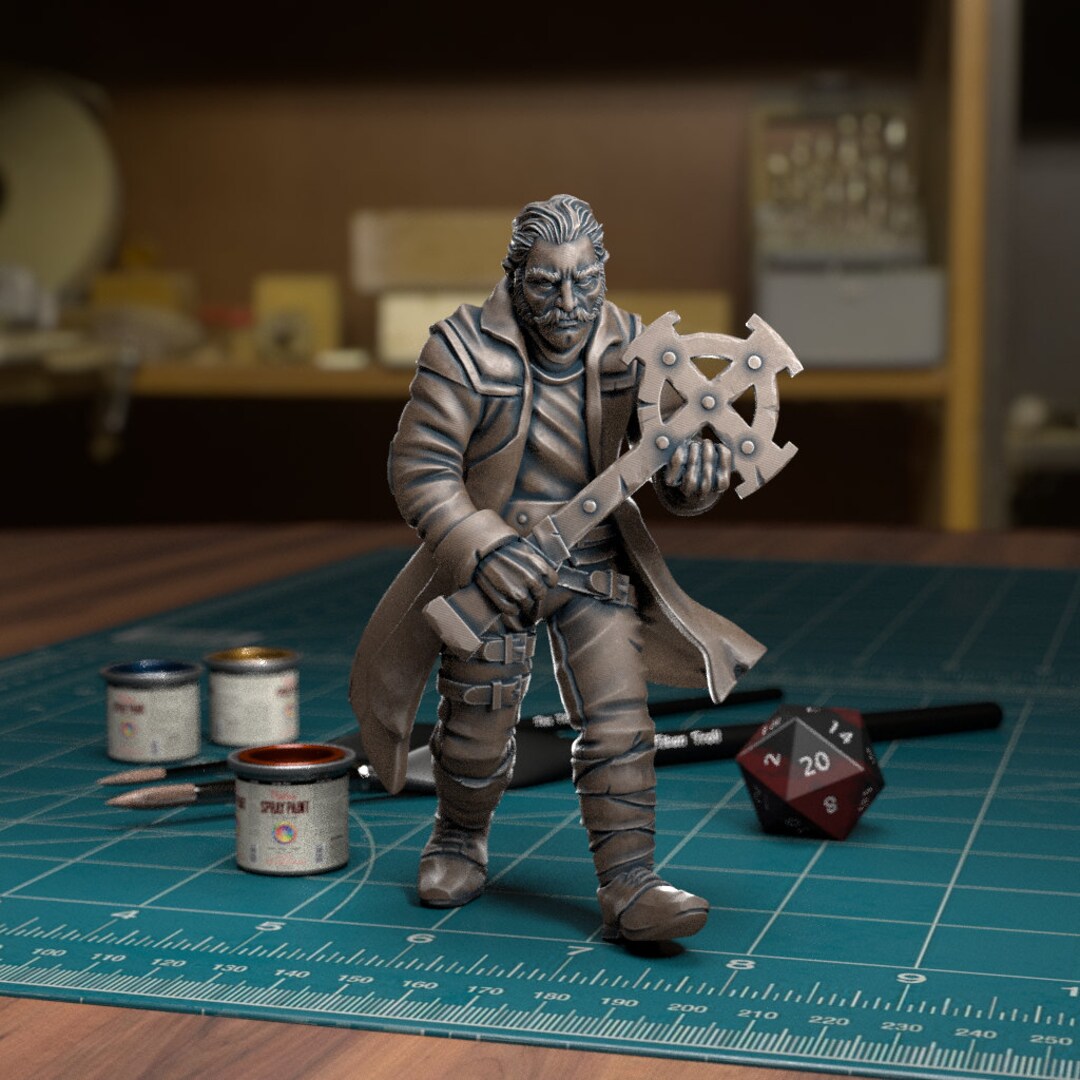Priest 28mm or 32mm D&D Resin Miniature Dungeons and Dragons Pathfinder ...