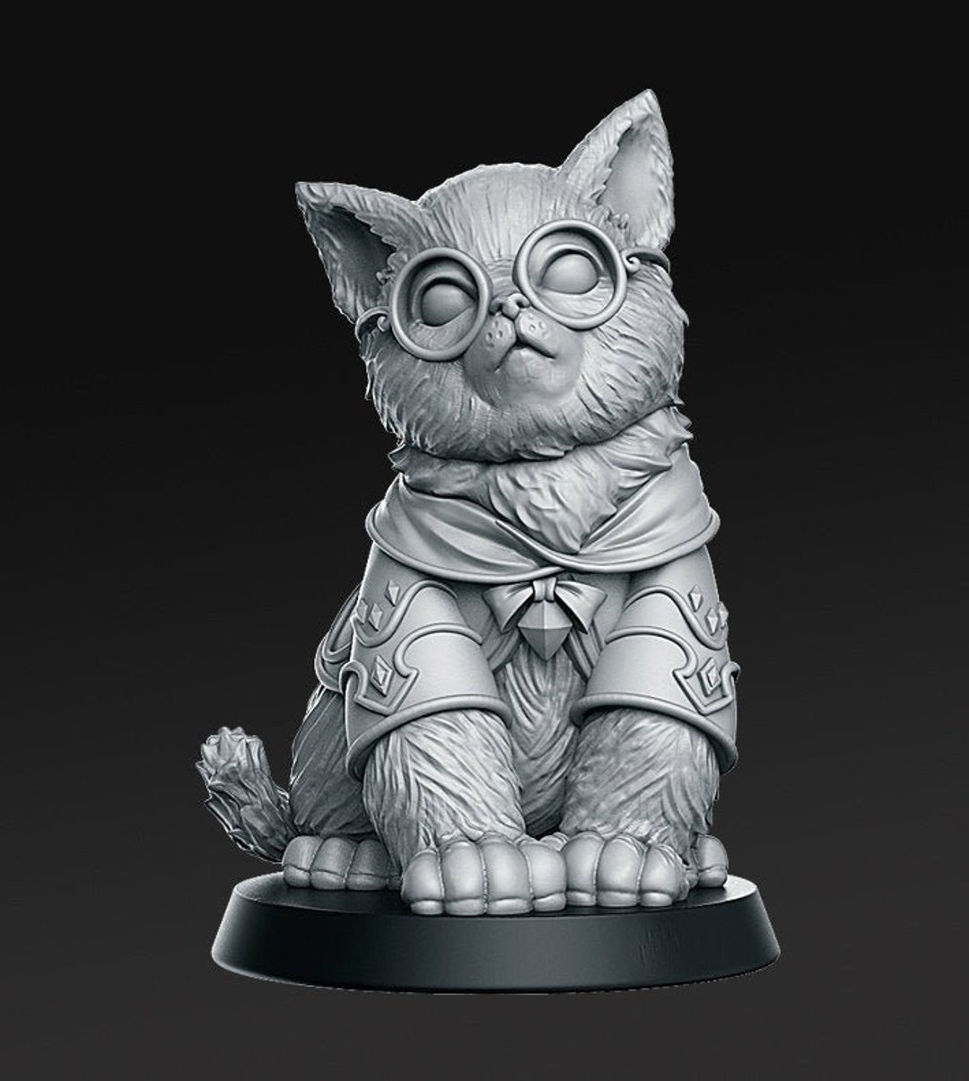 Big Kitten "gaton" Cat Resin Miniature / DND Fantasy / 28mm / 32mm / D ...