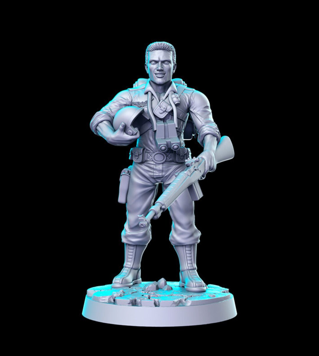 GI Joe Duke Mini 28mm or 32mm D&D Resin Miniature Dungeons and Dragons ...