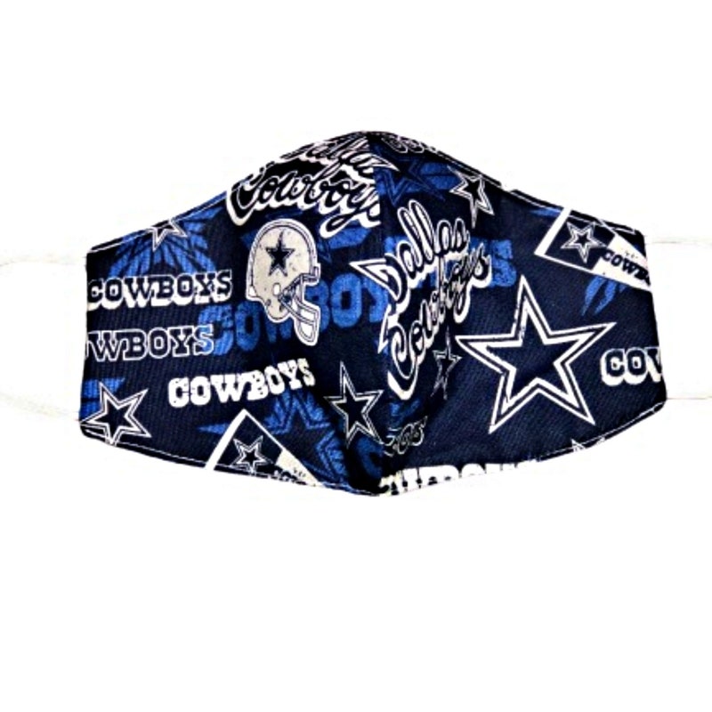Dallas Cowboys Face Mask - Etsy