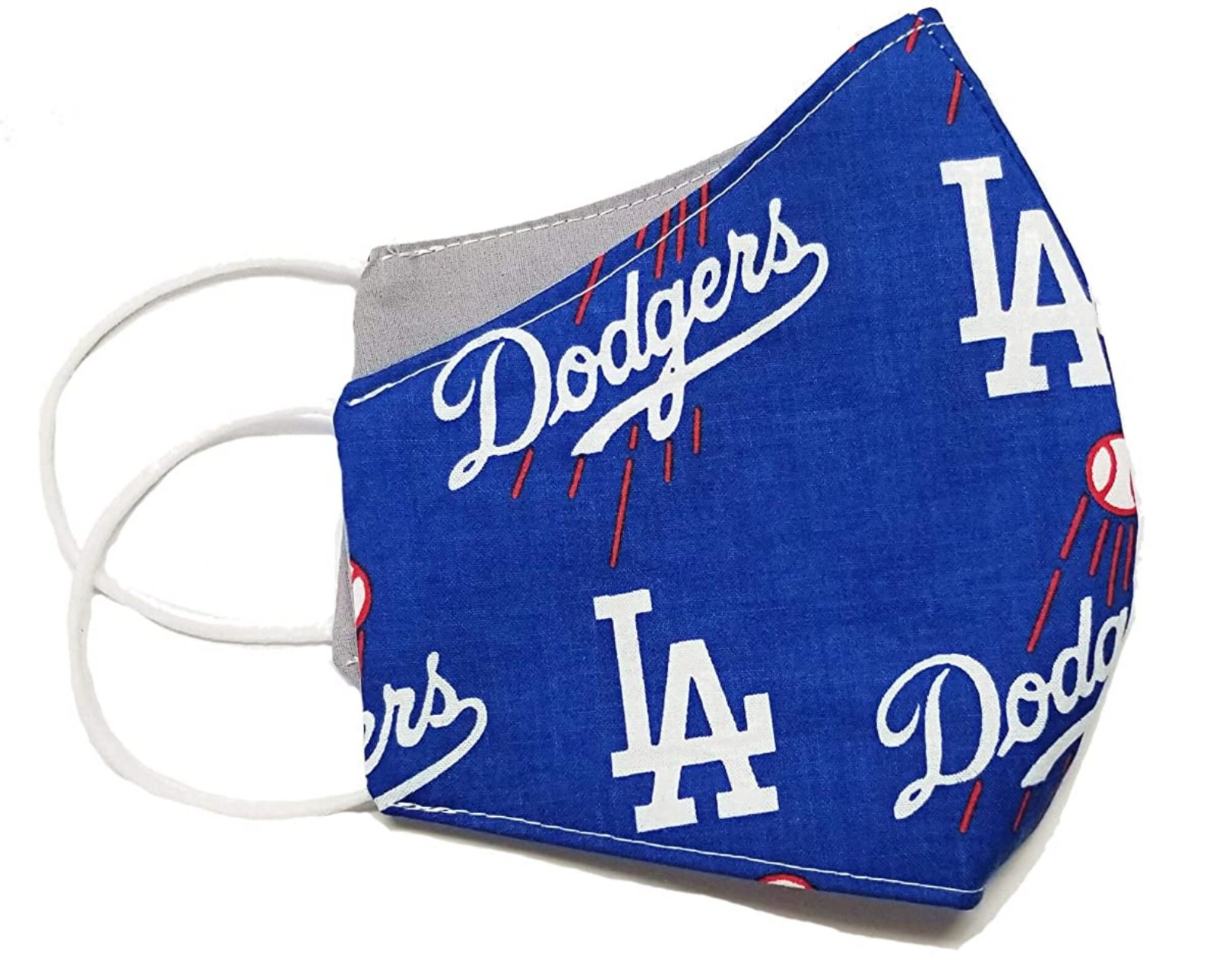 Ready to Ship Los Angeles Dodgers Face Mask MLB Sports Face Mask Blue ...