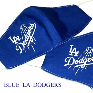 Ready to Ship Los Angeles Dodgers Face Mask MLB Sports Face Mask Blue ...