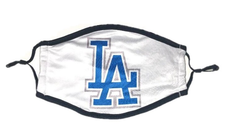 Ready to Ship Los Angeles Dodgers Face Mask MLB Sports Face Mask Blue ...