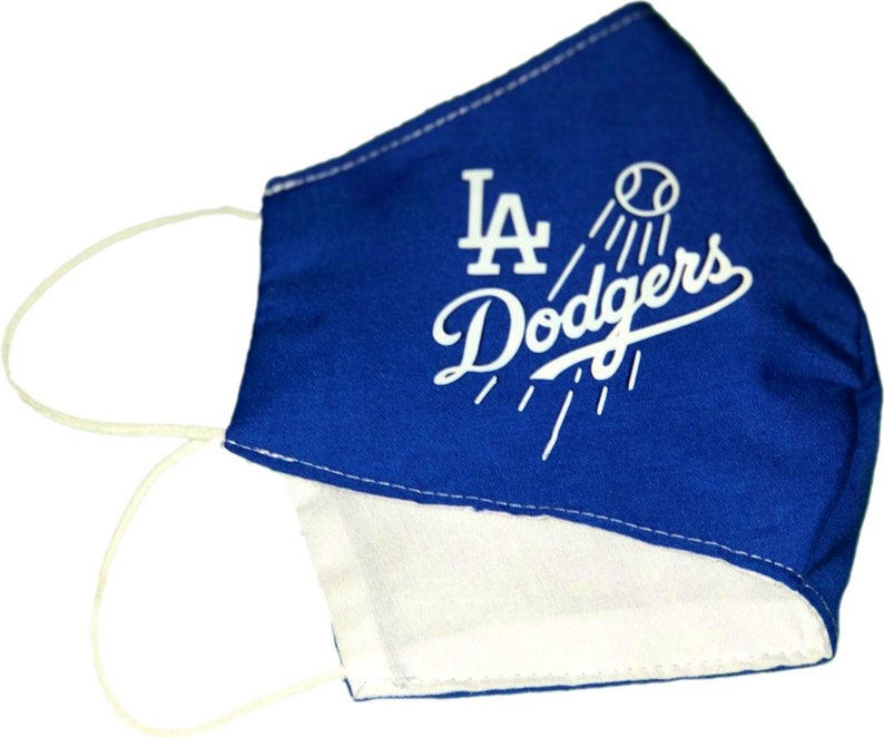 Ready to Ship Los Angeles Dodgers Face Mask MLB Sports Face Mask Blue ...
