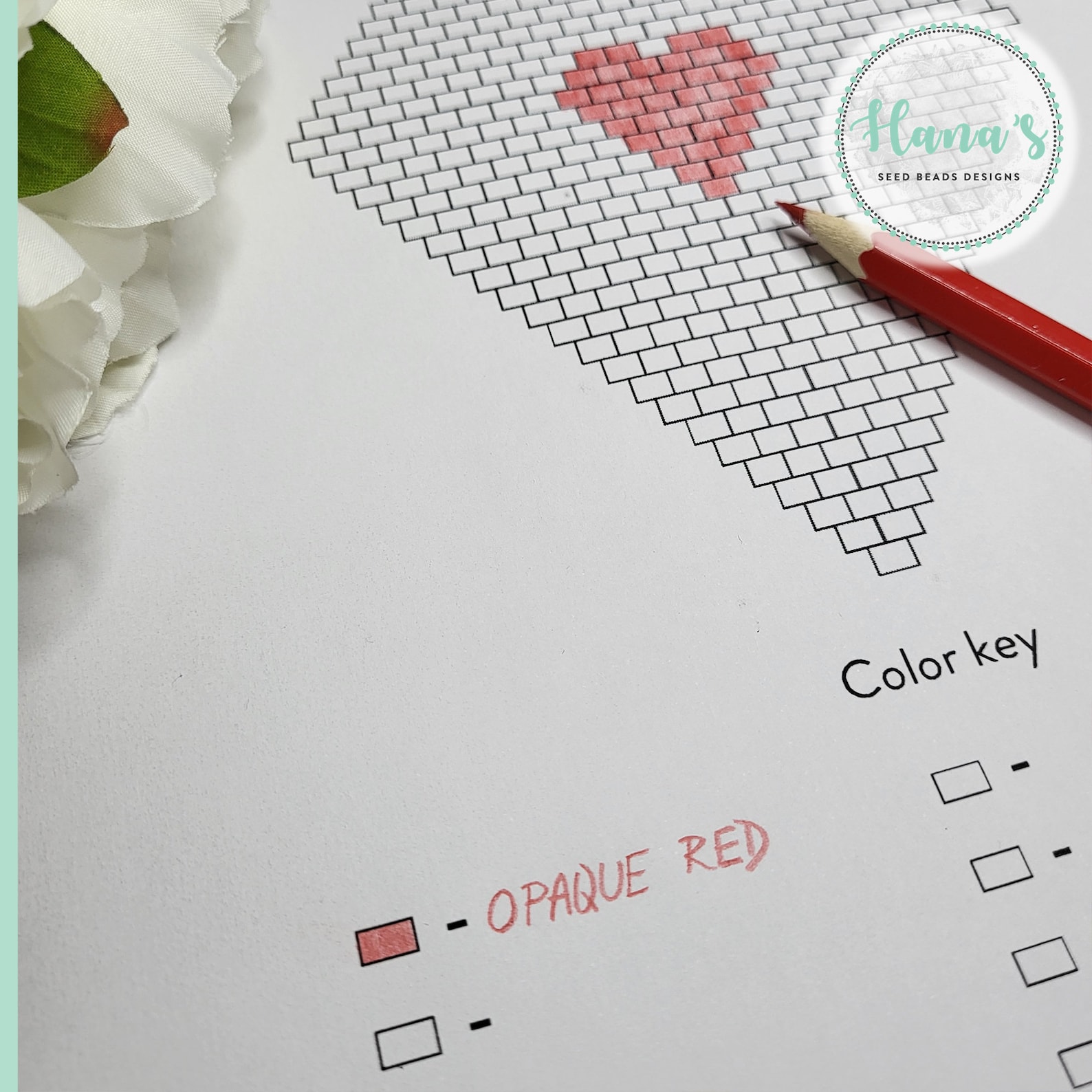 Brick Stitch Beading Graph Paper, Beading Paper for Brick Stitch Seed ...